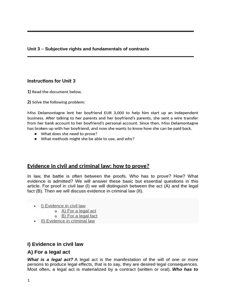 7542 Unit 3. Bmi Intro Law Readings | PDF