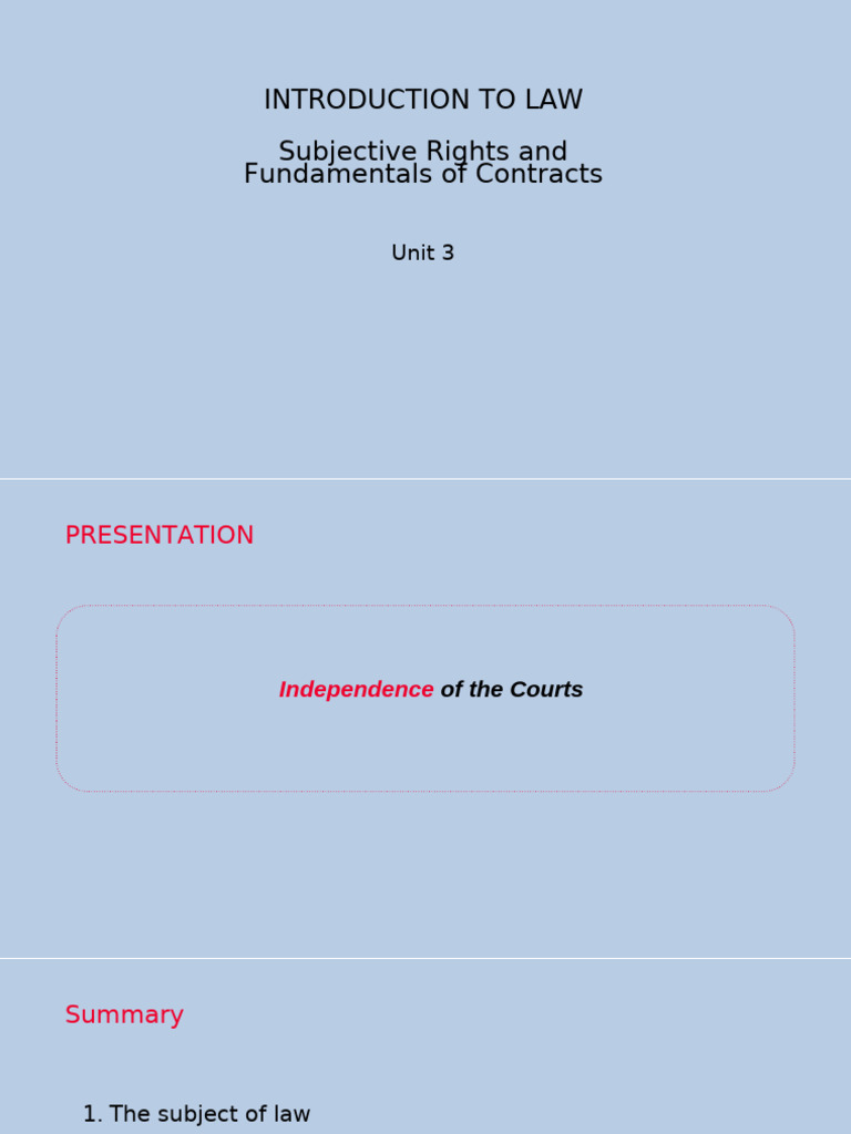 5642 Eng 3 - Bmi s3 Intro Law | PDF