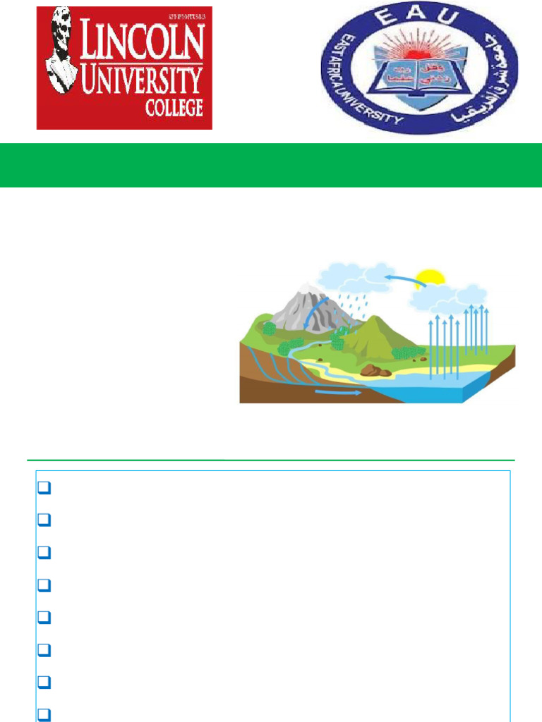 Ch-2. Water Resource and Ecosystem | PDF