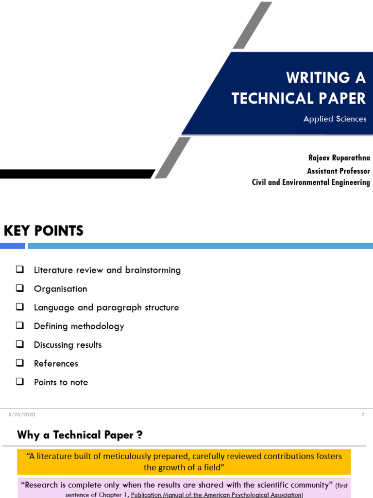 Writing A Technical Paper | PDF | Methodology | Art