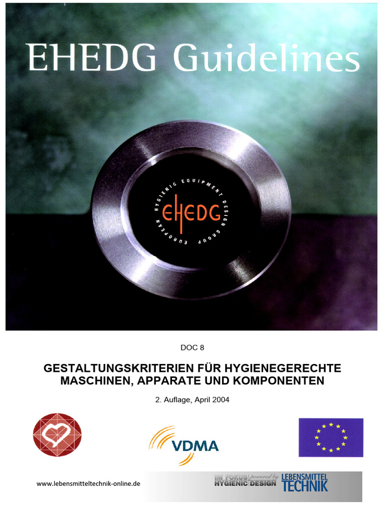 EHEDG Guideline 8 | PDF