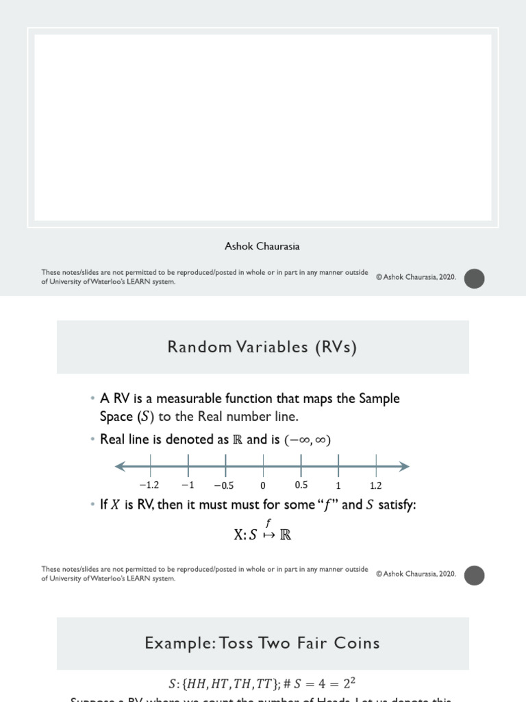 Topic1 Random Variables | PDF