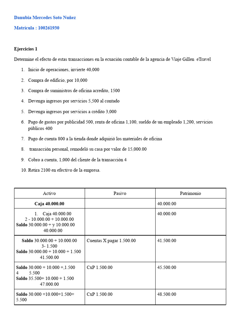 Tarea 3.1 Ecuación Contable | PDF