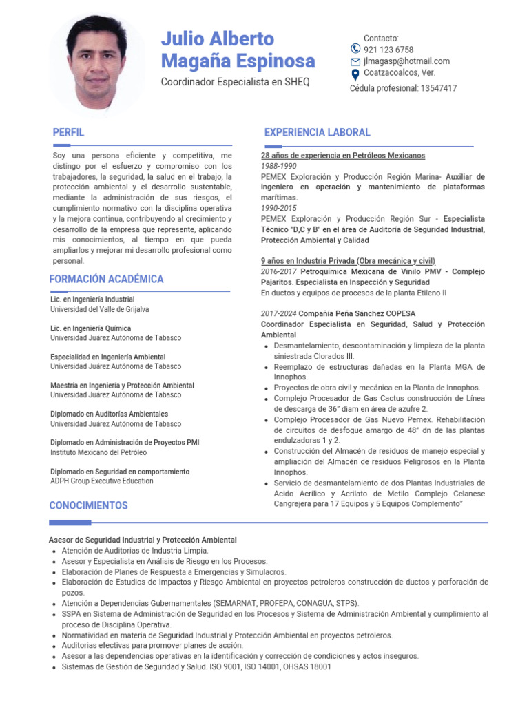 CV Julio Magaña | PDF