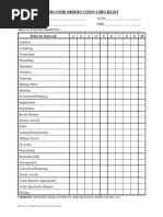 ABC Checklist - Version 2 | PDF | Social Psychology | Action (Philosophy)