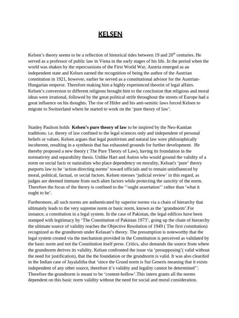 KELSEN | PDF