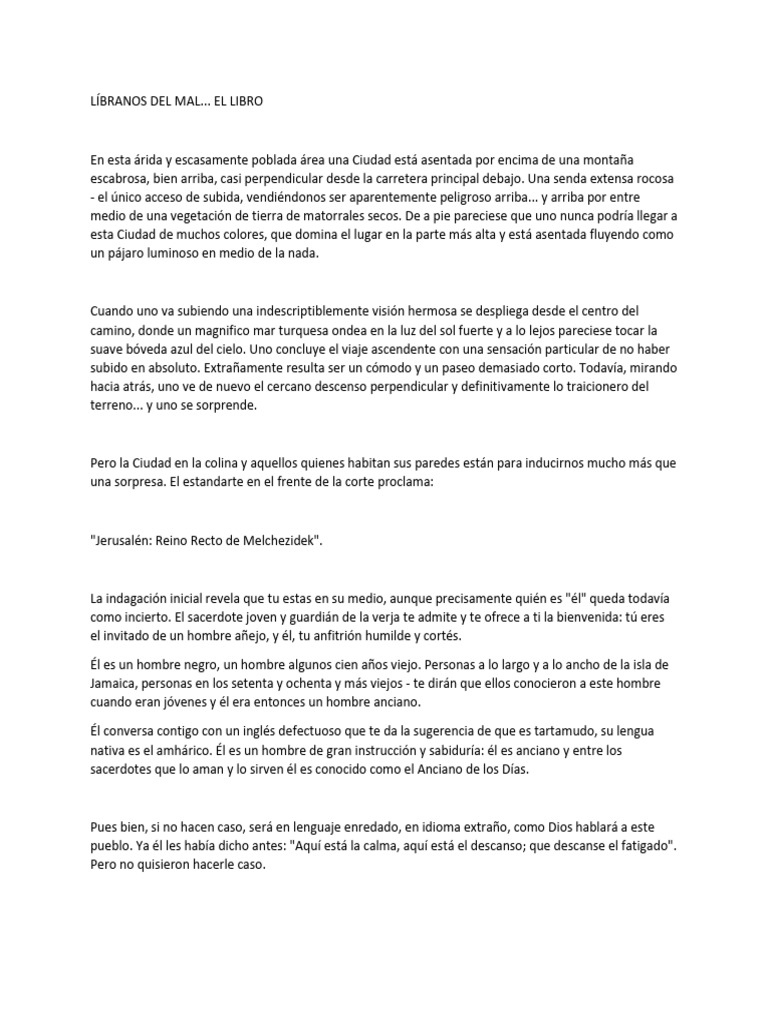 Líbranos Del Mal | PDF