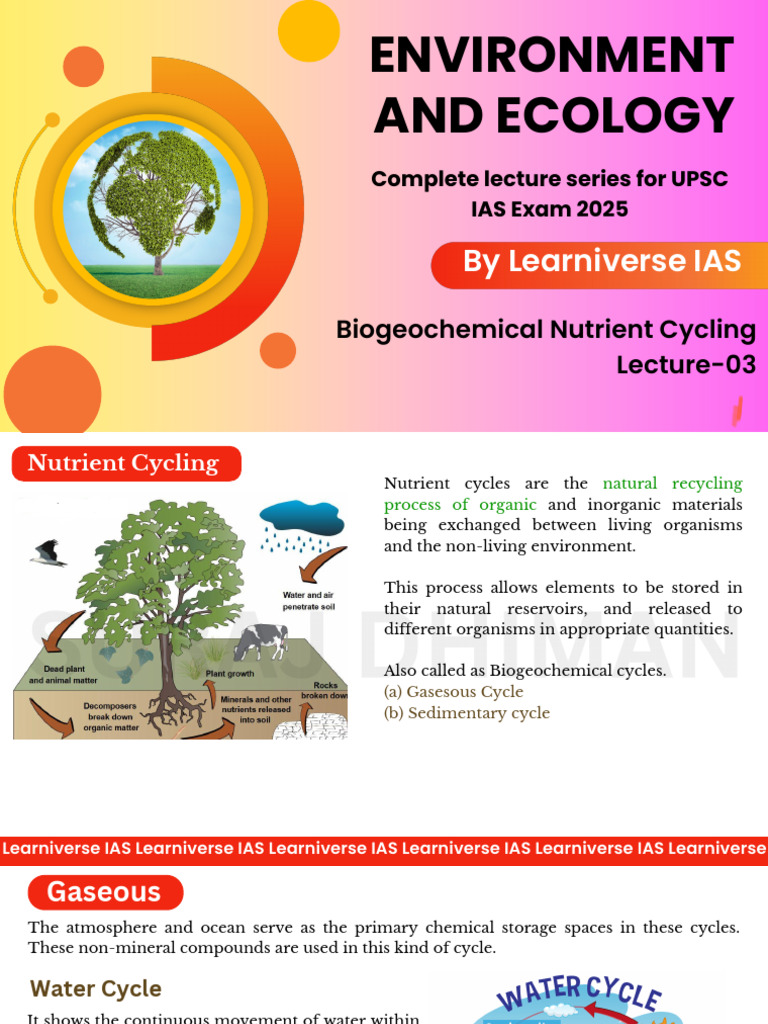 Nutrients Cycling - 03 PDF | PDF
