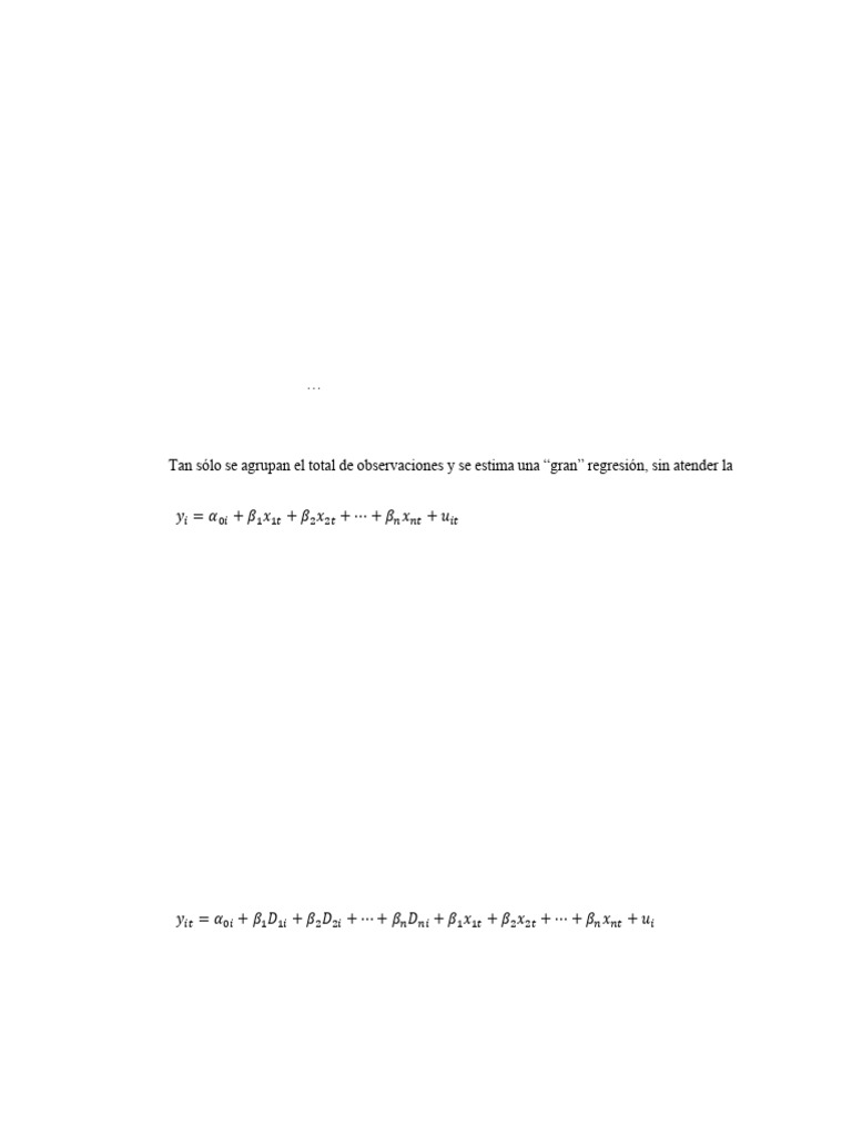 Modelos Con Datos de Panel | PDF