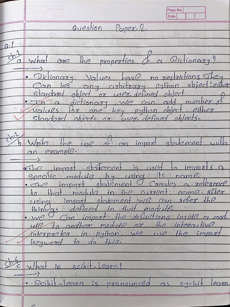 Que.Paper-2-Roll no.-86-Pratik Patil | PDF