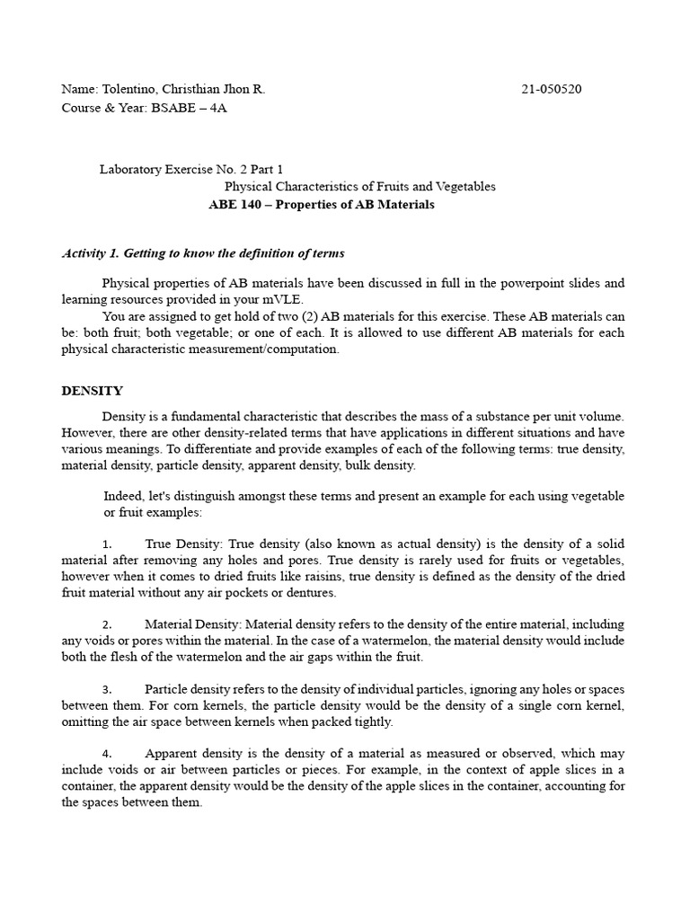 TOLENTINO,CHRISTHIAN_Laboratory Exercise No. 2 Part 1 | PDF