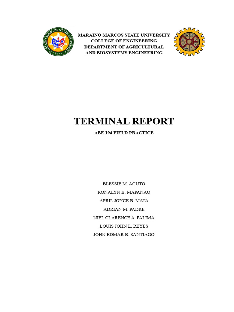Terminal Report Nfa | PDF