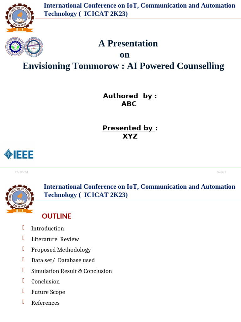 ICICAT 2023 - PPT Template | PDF