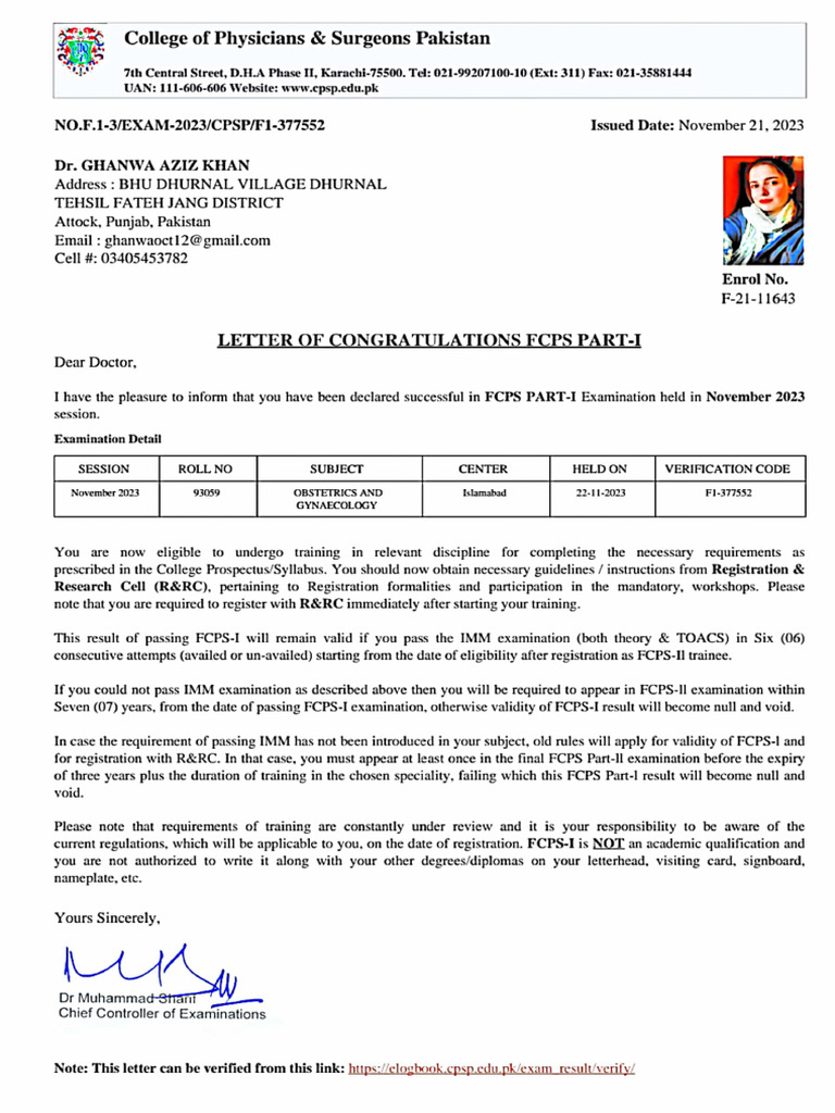 ghanwa latter fcps pdf | PDF