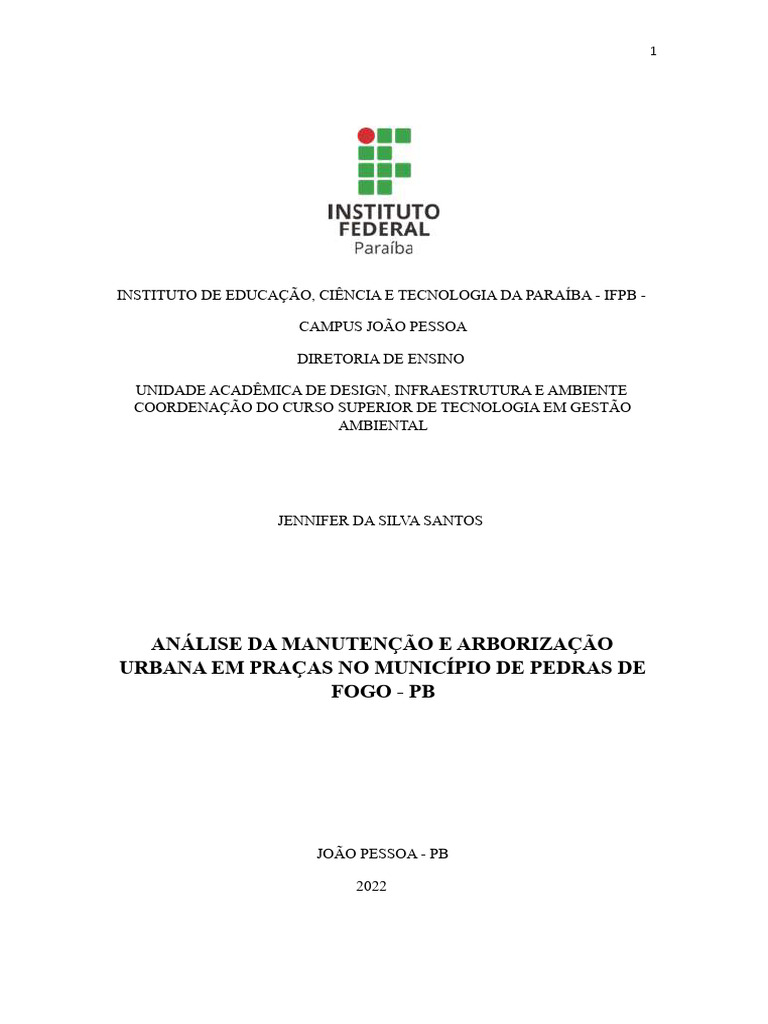 TCC - Jennifer Da Silva Santos | PDF