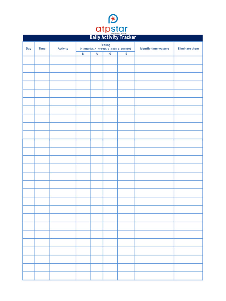 Daily Activity Tracker | PDF