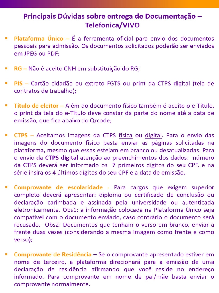 Guia - Entrega de Documentos - 0623 2 | PDF