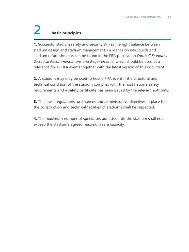 FIFA Stadium Safety Regulations 2022 | PDF | Risk | Business