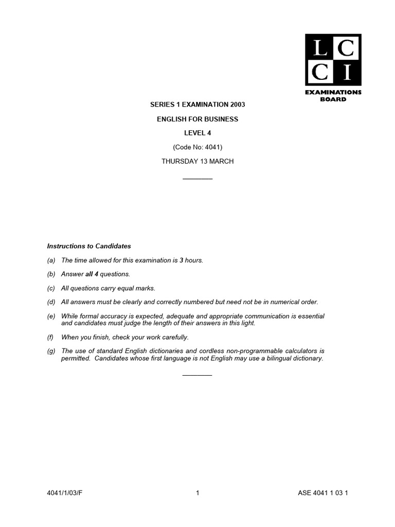 2 LCCI Level 4 | PDF