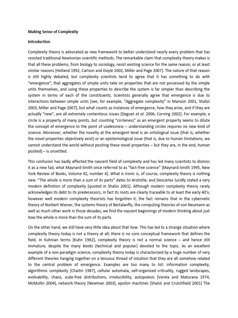 Complexity Review | PDF