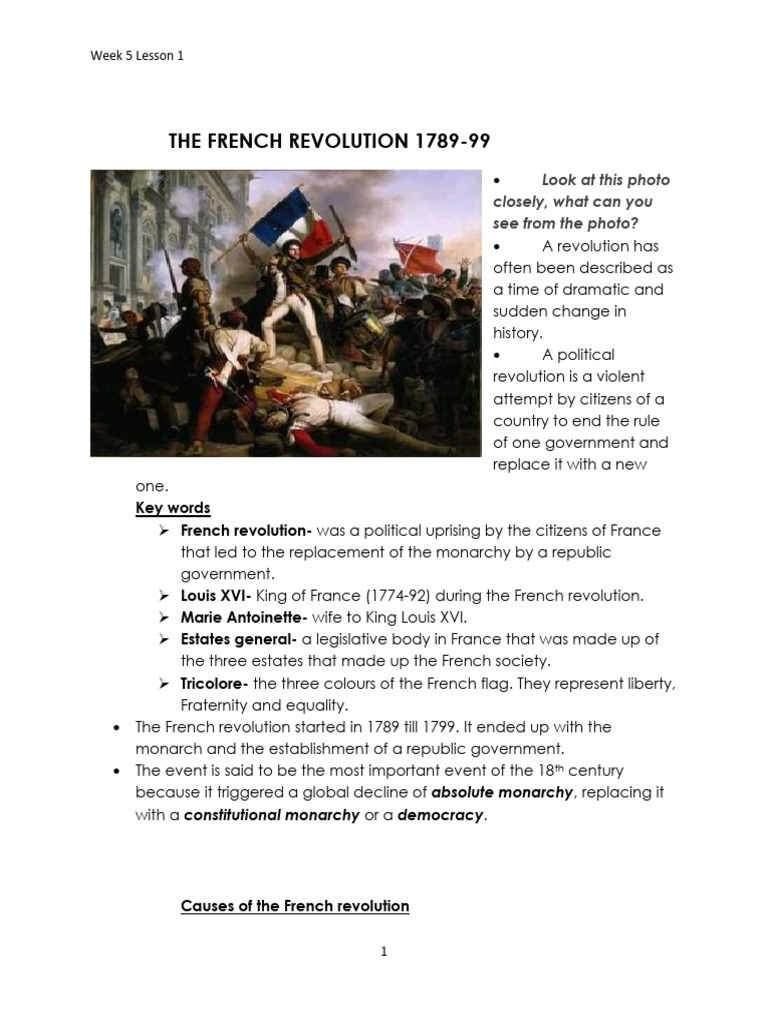 French Revolution Wk1-2 | PDF