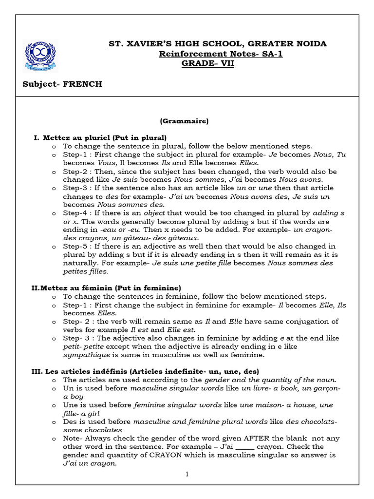 G-7 Reinforcement Notes (SA-1) | PDF