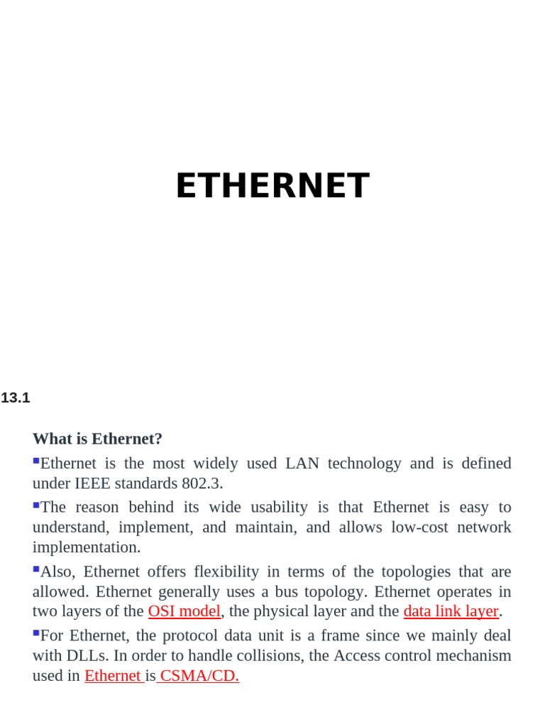 ETHERNET | PDF