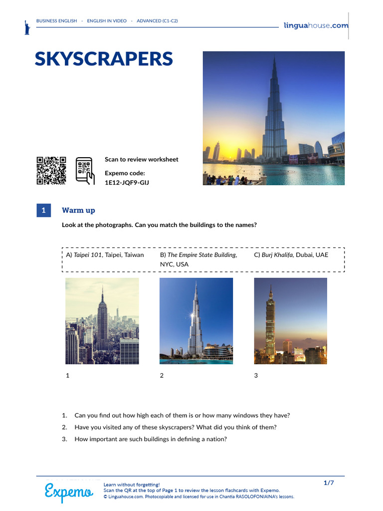 skyscrapers-american-english-teacher | PDF