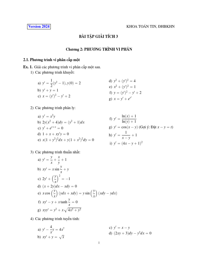 ExerciseCalculus3 Chap2 | PDF