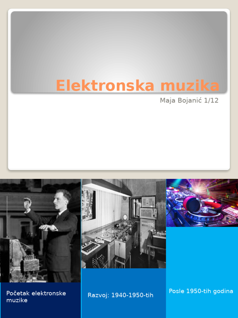 Elektronska Muzika | PDF