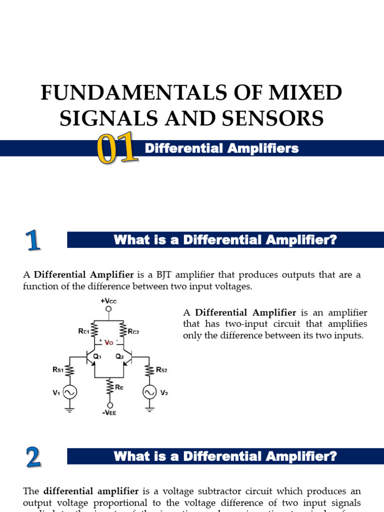 01 Differential Amplifier | PDF