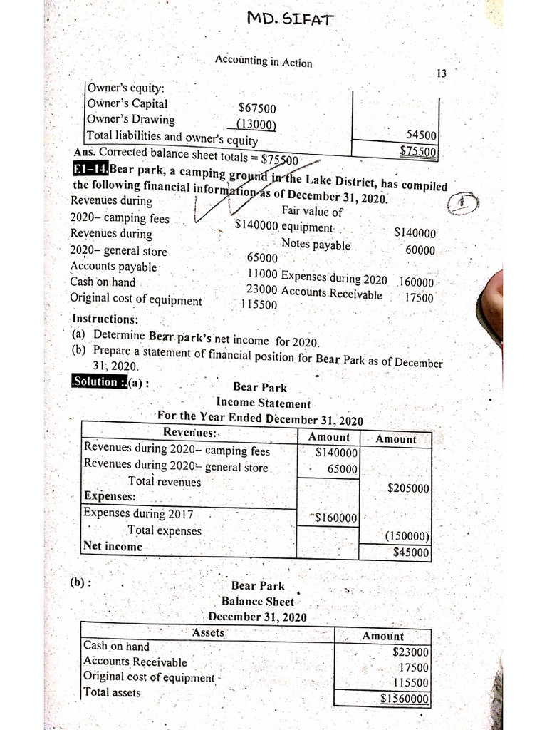 Solution Book Chapter 1 Accounting | PDF