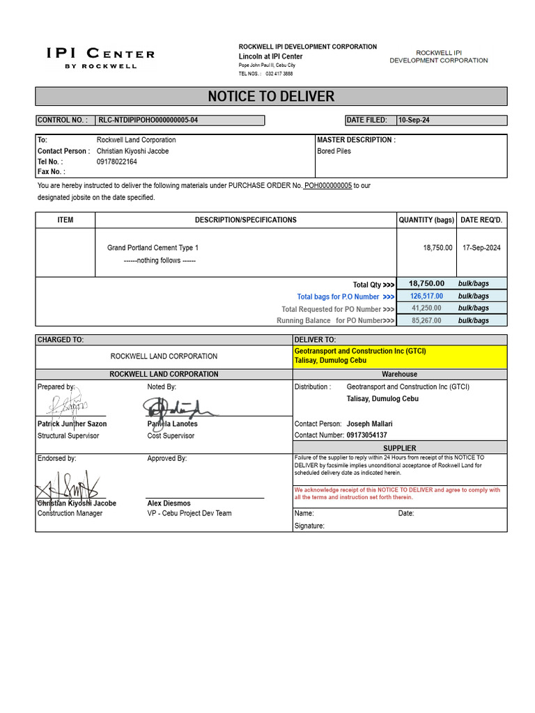 IPI NTD Cement 4,5,6 (Merged) KiyoshiJ Signed | PDF | Service Industries