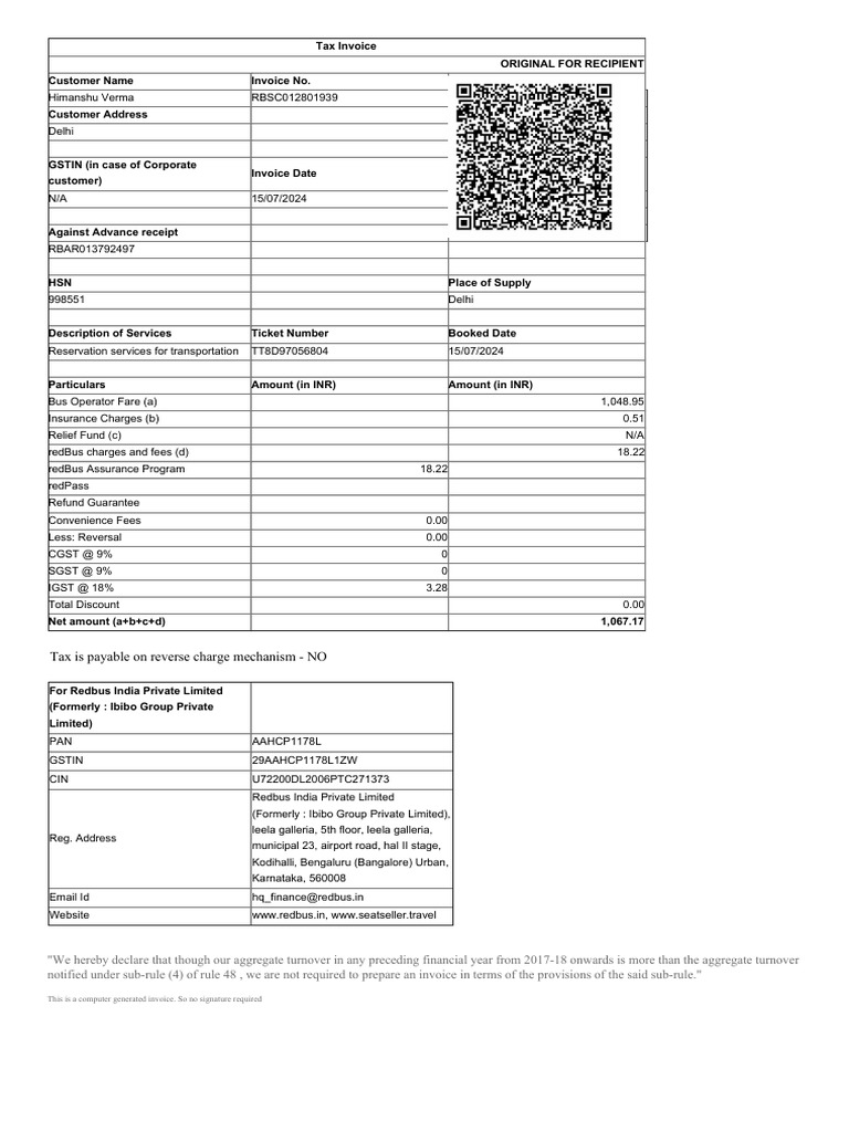 GST Tax Invoice 2 | PDF