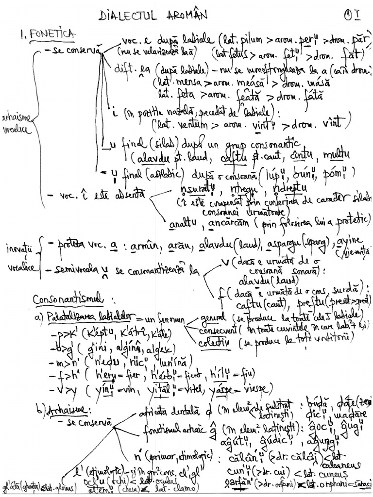 Dialectul Aroman | PDF