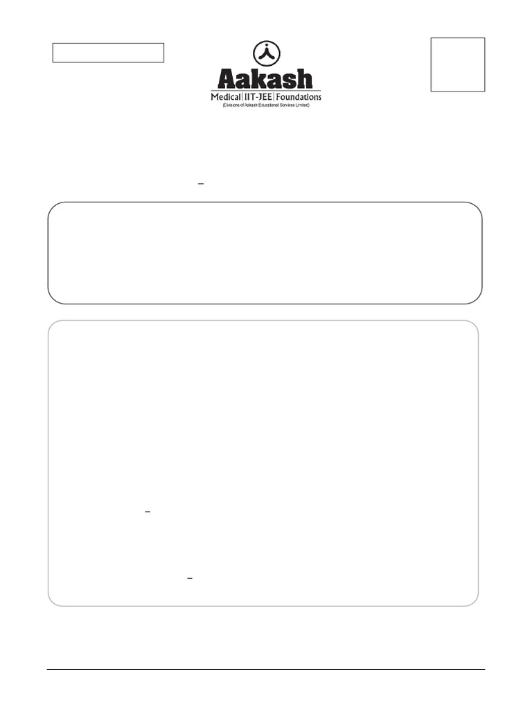 COE Test-1A - Paper-2 - JEE Advanced-2024 - 11-07-2023 | PDF ...