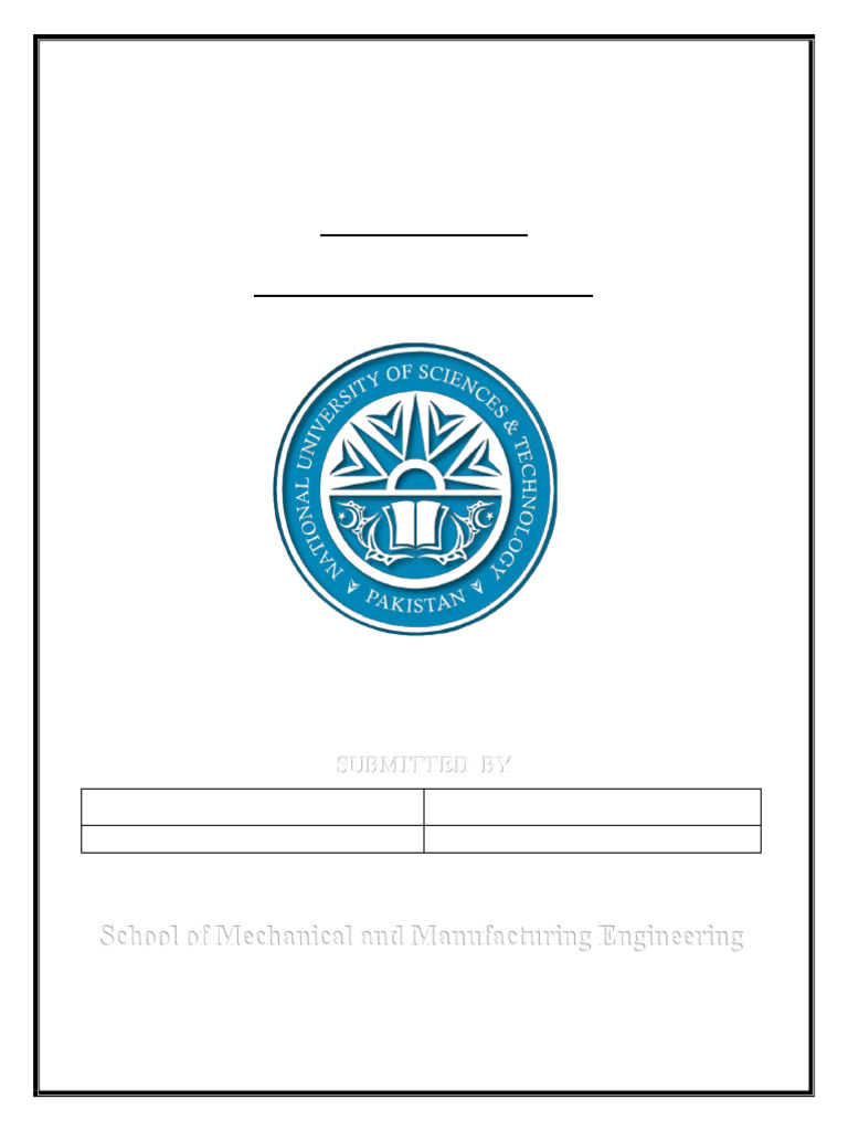 MOM 1 Assignment Jahanzaib Ashraf - 413778 | PDF