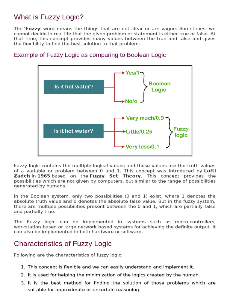 Fuzzy Logic | PDF Fuzzy Logic | PDF