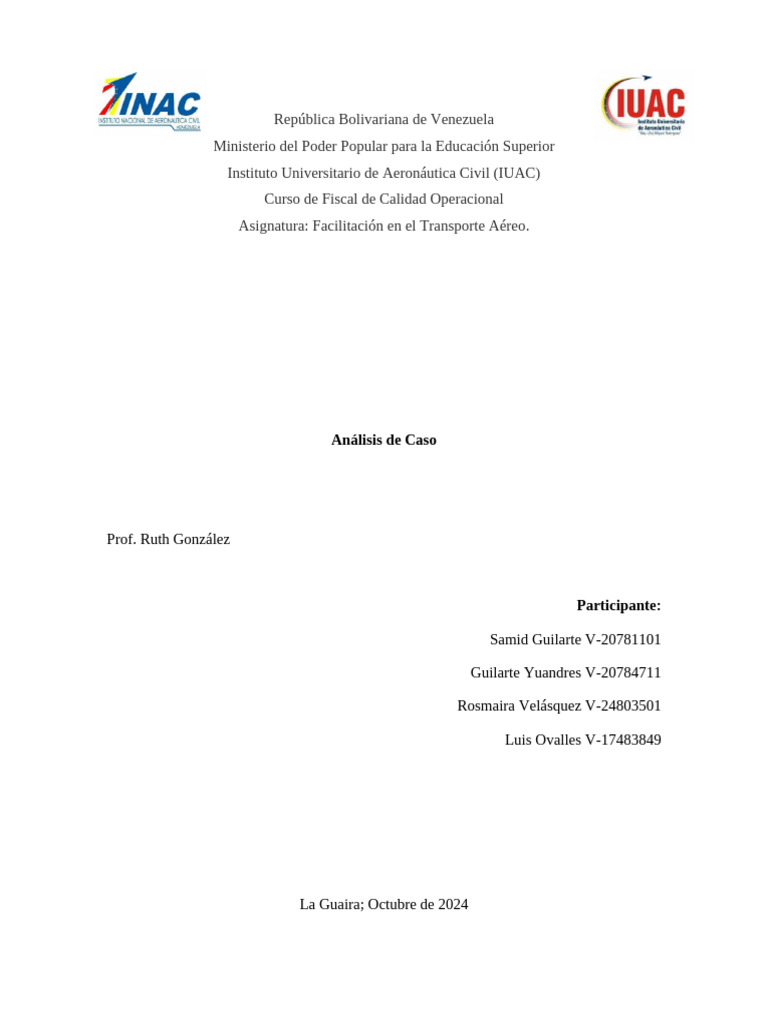 Actividad Evaluativa - (Análisis de Caso) | PDF | Aeropuerto | Negocios