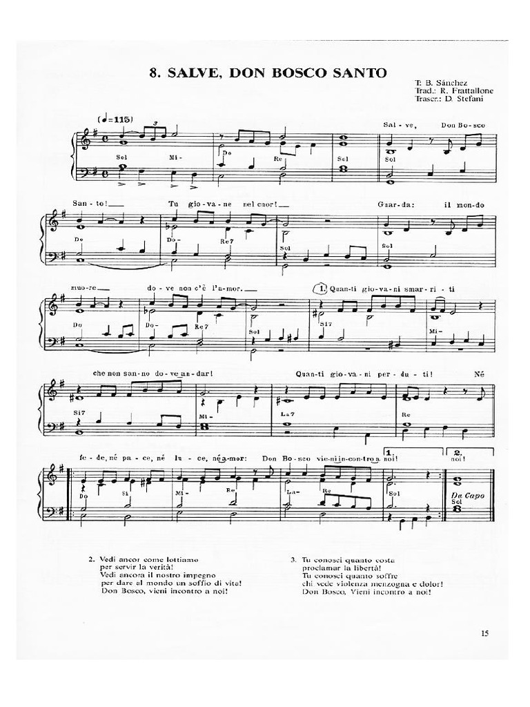 SALVE DON BOSCO SANTO | PDF
