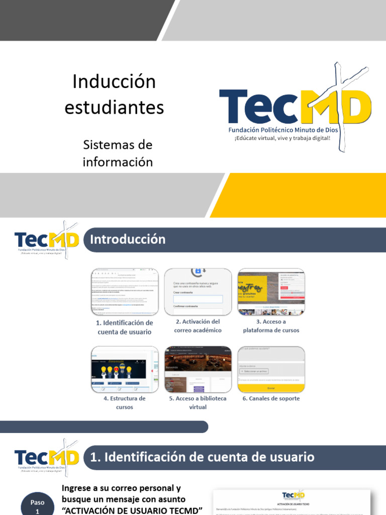 Presentación Inducciones TecMD 2024 | PDF | Contraseña | Spamming