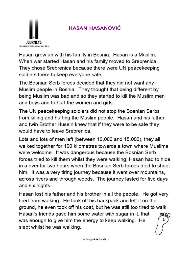 Easy Read Life Story Hasan Hasanovic | PDF