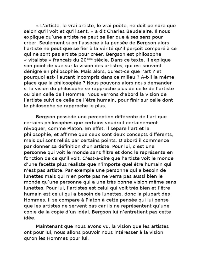 Philo Explication de Texte 1 | PDF