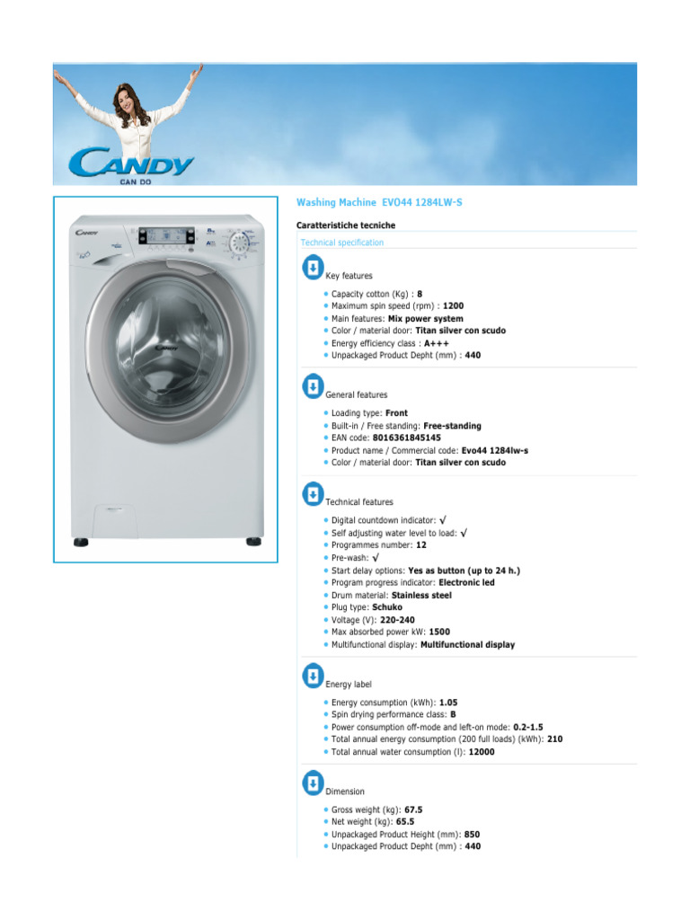 Washing Machine Manual | PDF