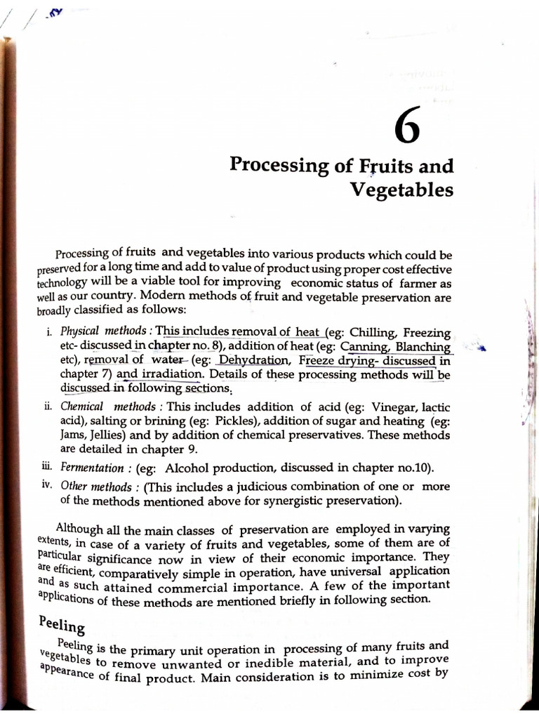 3processing of Fruits and Vegetables | PDF