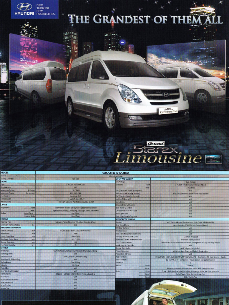 Grand Starex Limousine | PDF