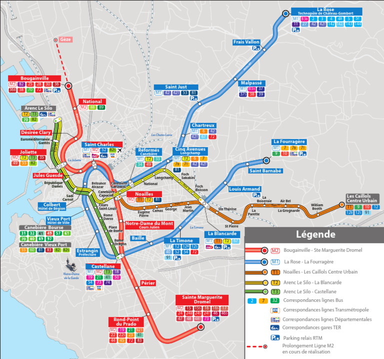 Plan Gratuit Metro Marseille | PDF