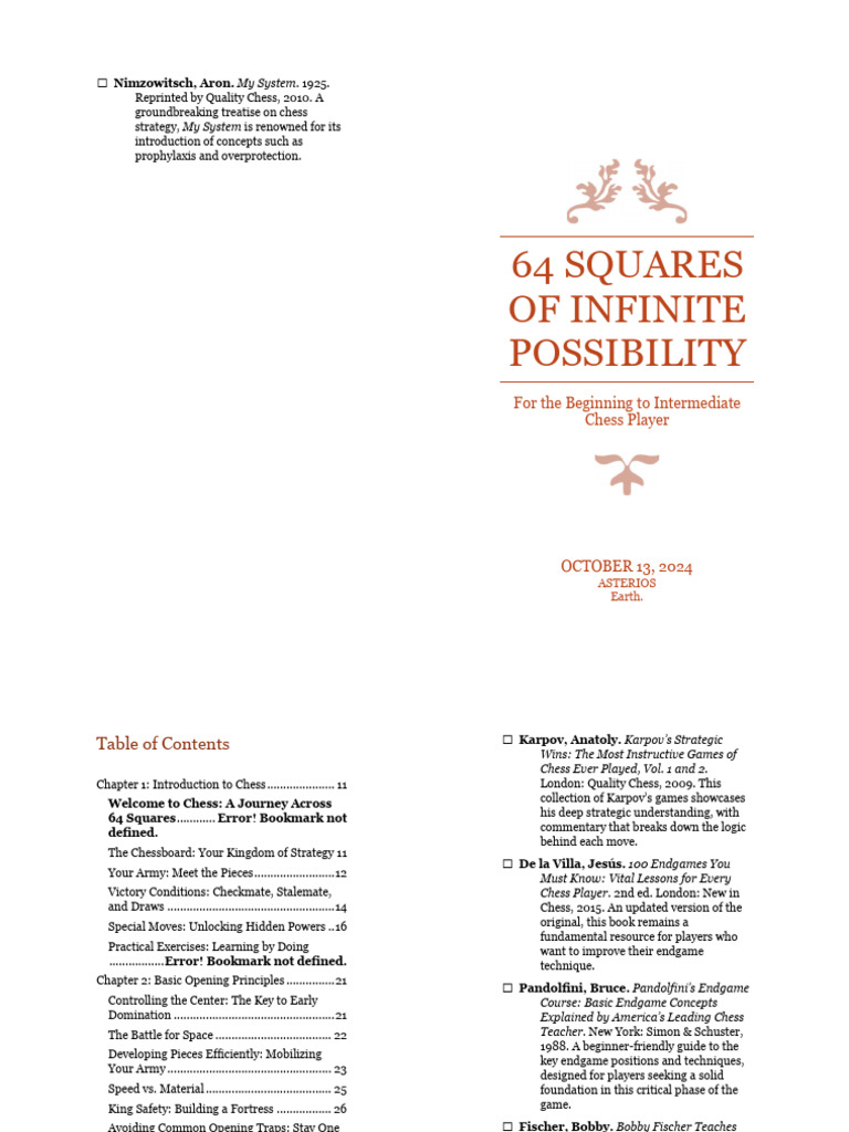 64 Squares of Possibility - Chess! | PDF | Chess | History