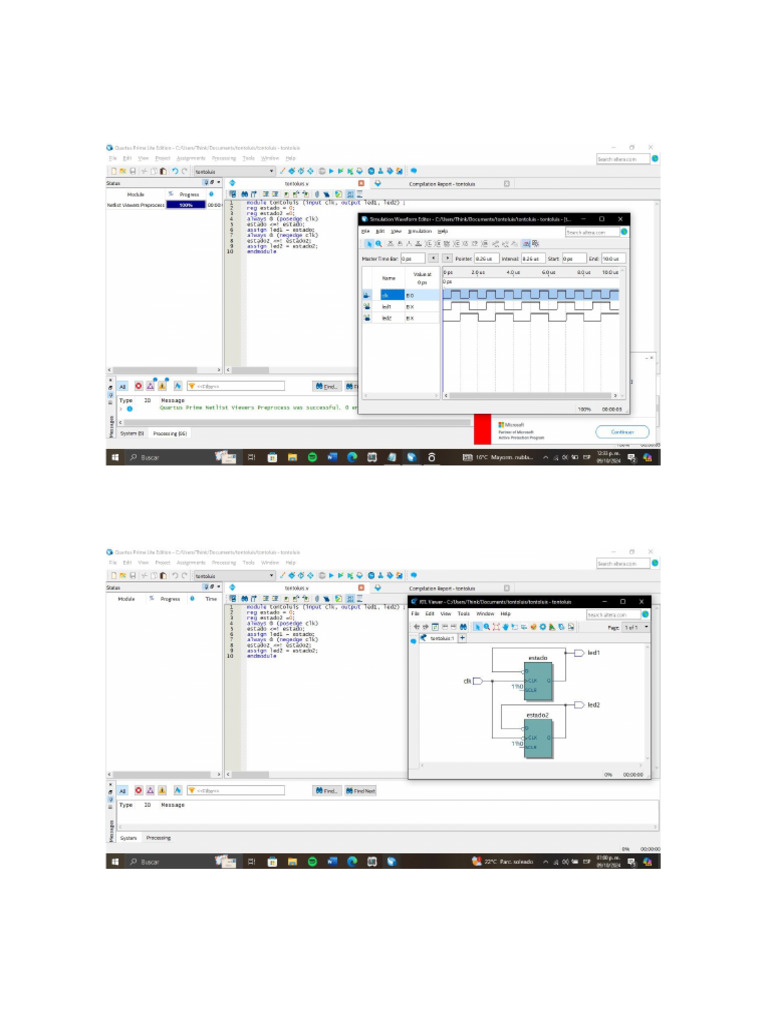 Simulación Posedge y Negedge | PDF