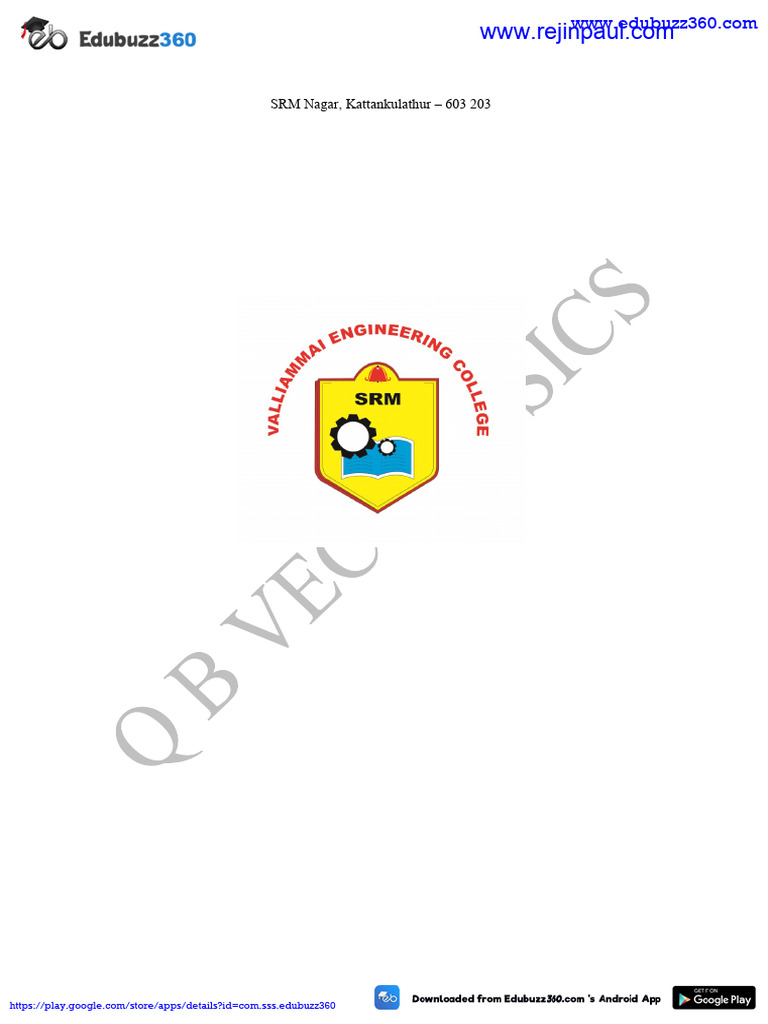 PH8151 - Engineering Physics QB 1 | PDF